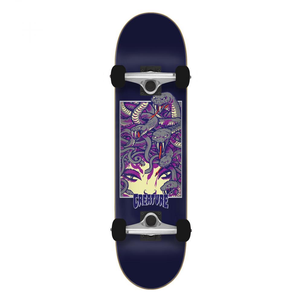 Creature Factory Complete Skateboard Medusa 2 Mini Purple 7.75" – Black ...