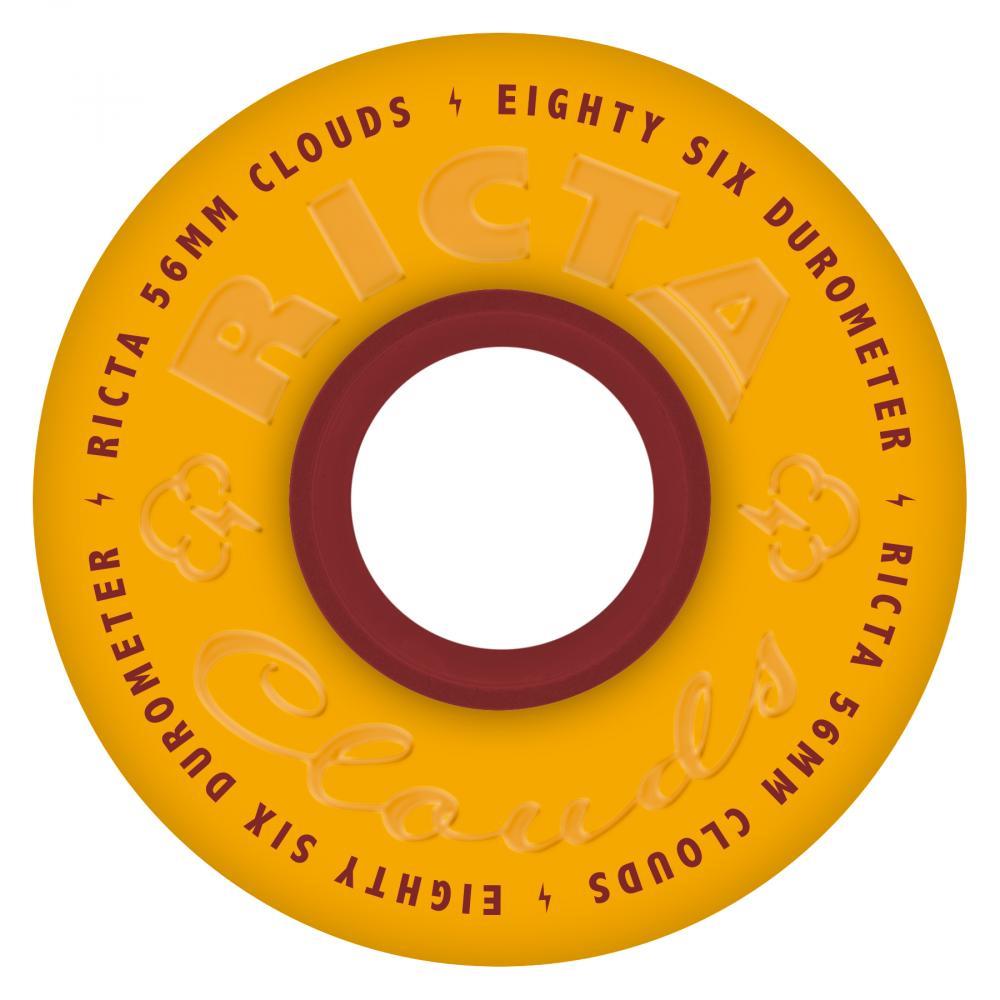 Ricta Clouds Skateboard Wheels 86a Mustard 56mm – Black Sheep Store