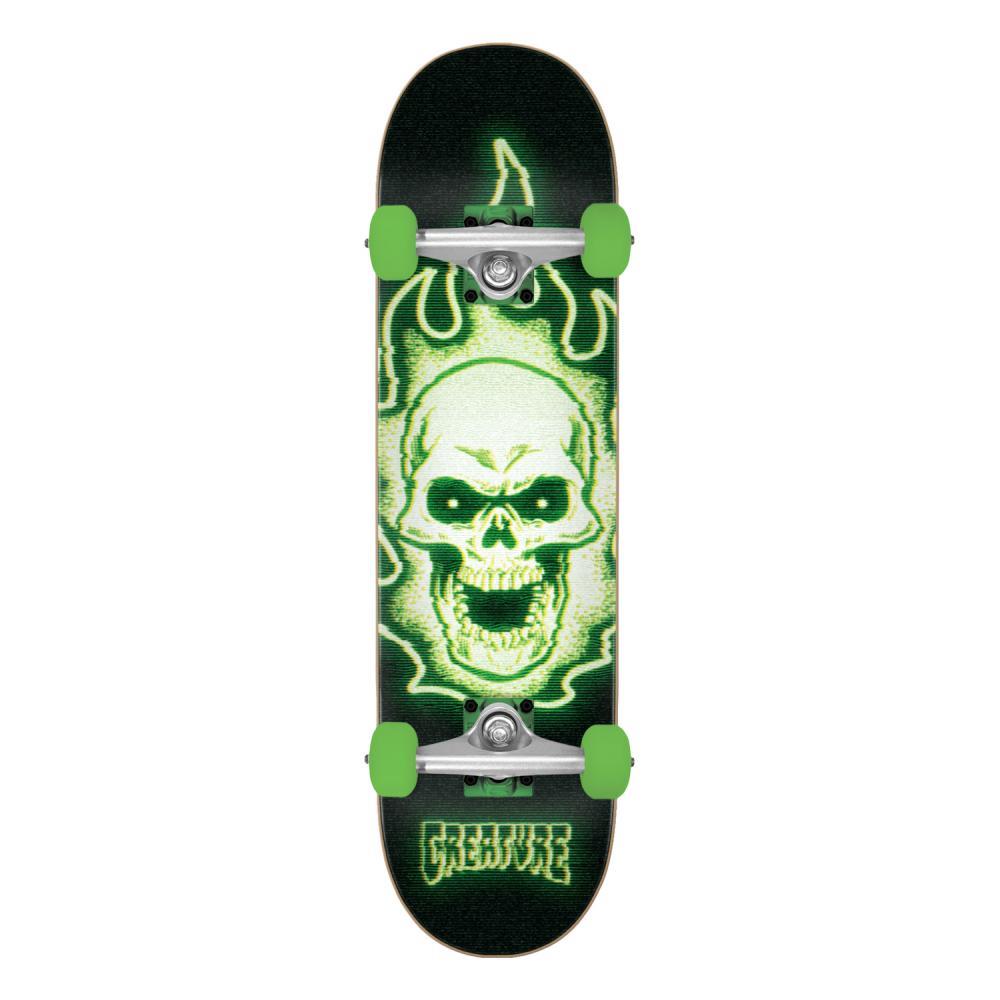 Creature Factory Complete Skateboard Bonehead Glitch Full Green Black ...